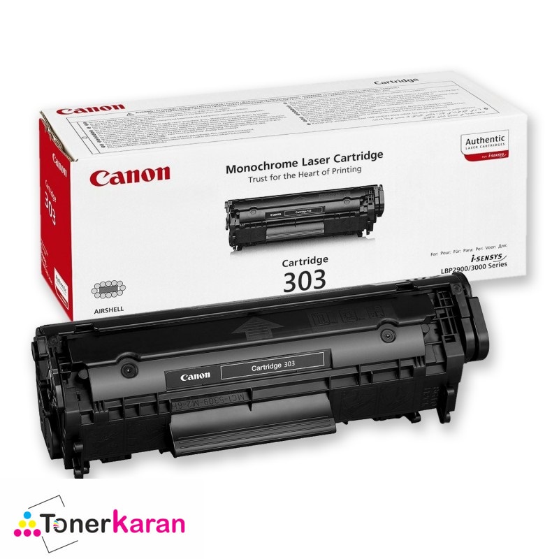 خرید و قیمت کارتریج کانن canon 303، تونر مشکی، لیزری